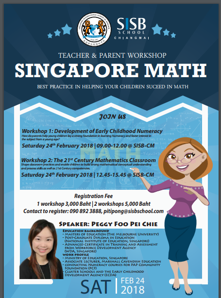 Singaporean Mathematics Workshop at SISB Chaing Mai – Teacher's Notes