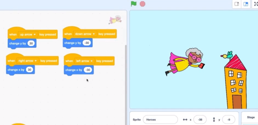 CS First Super Hero Coding Activity – Teacher's Notes