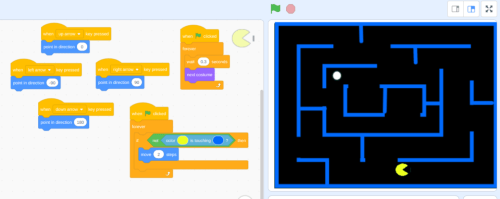 Create Pacman in Scratch Code – Teacher's Notes